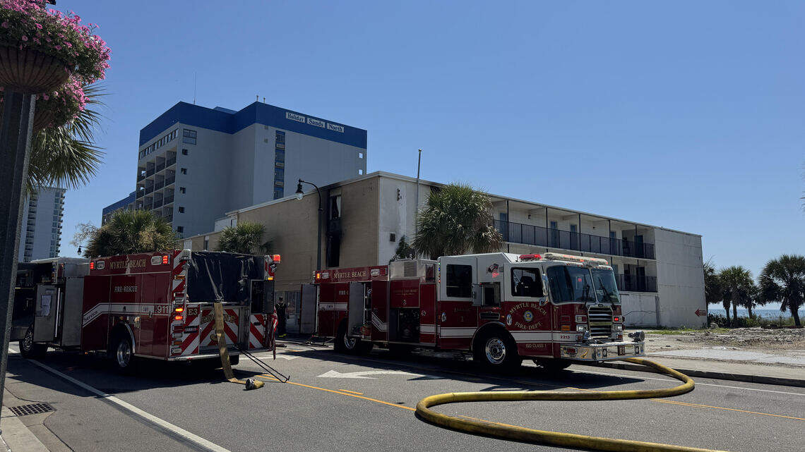 Myrtle Beach hotel fire on Ocean Boulevard Sunday morning | Myrtle ...