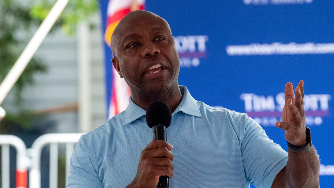 Senator Tim Scott kicks off election at Myrtle Beach republican rally ...